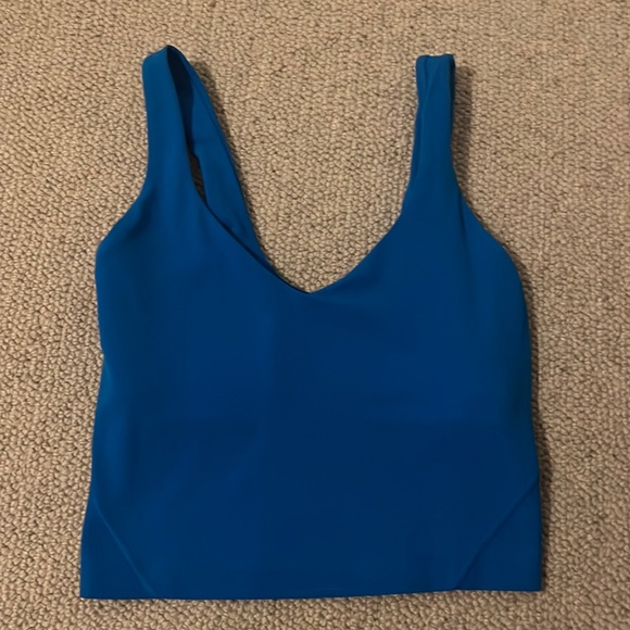 lululemon athletica | Tops | Lululemon Align Tank Poolside Blue Size ...